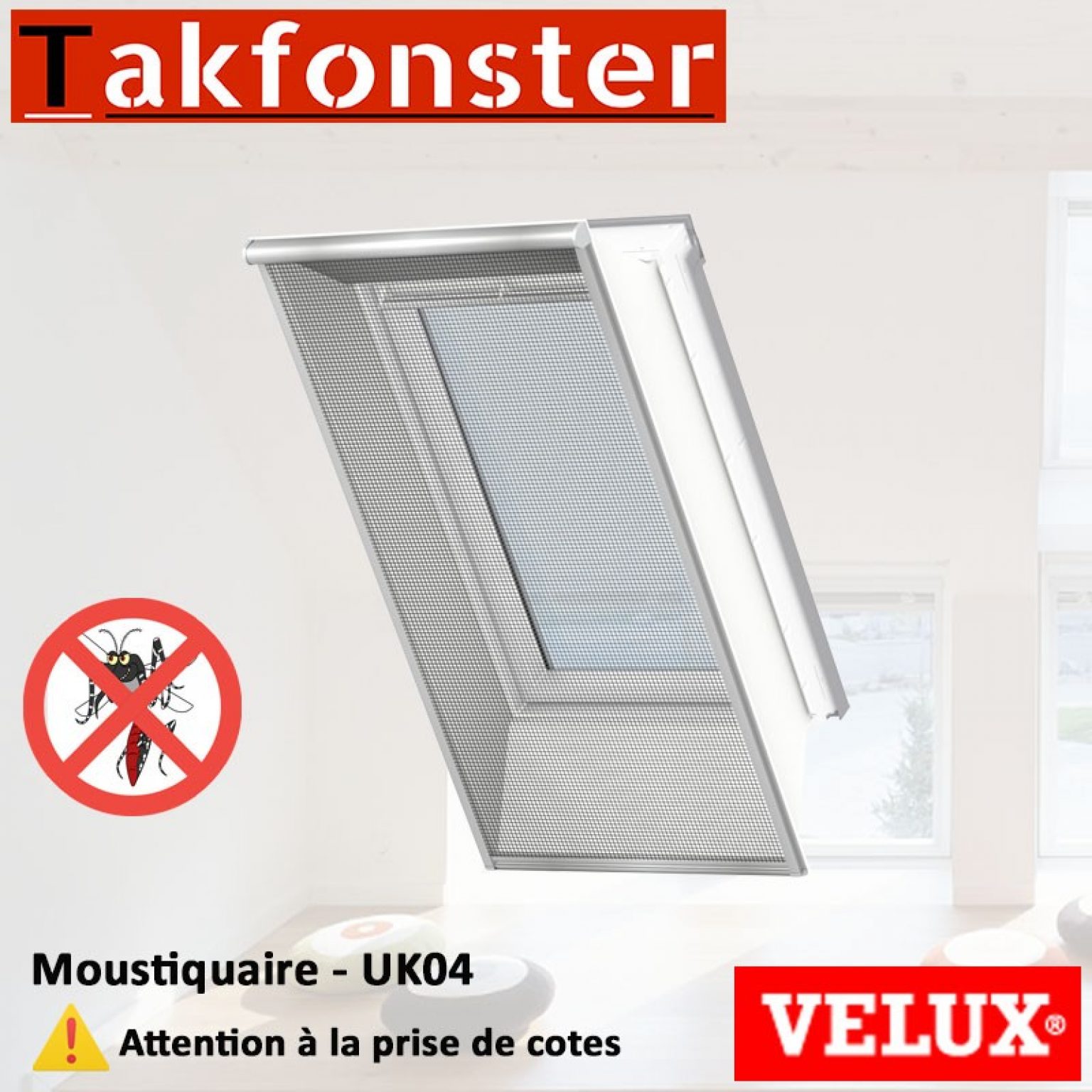 Moustiquaire VELUX UK04 – Fenêtre de toit – Missy Store